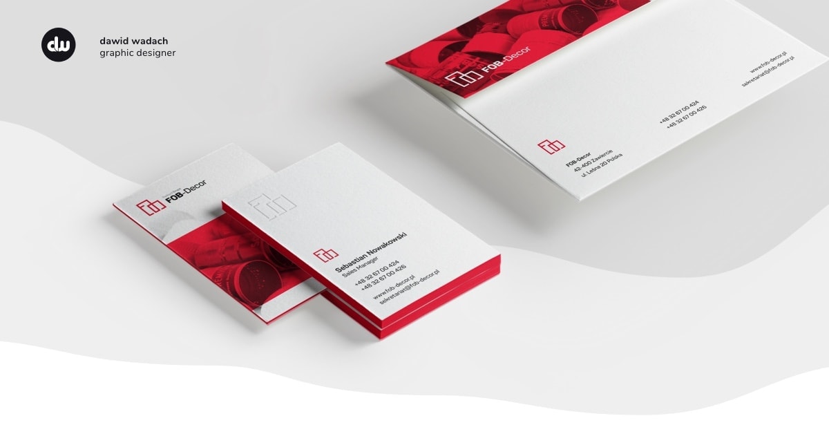 FOB-Decor | Corporate and brand identity design - Dawid Wadach